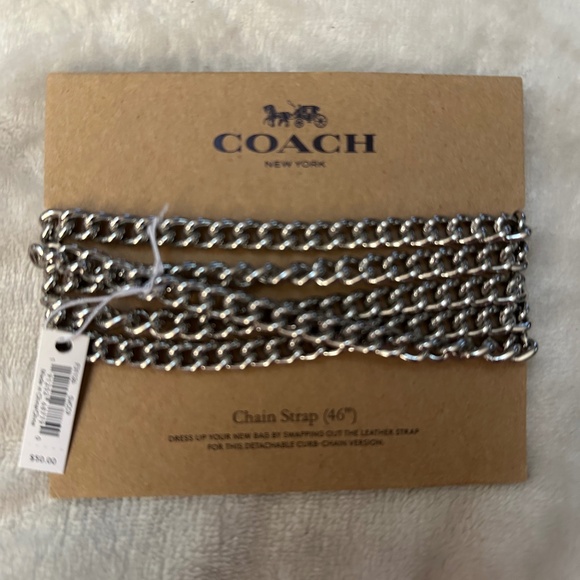 Coach | Other | Nwt Silver Coach Chain Strap 46 Inch | Poshmark